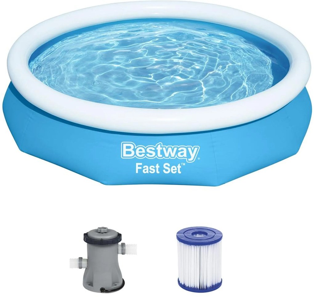 BESTWAY Fast Set Bazén 305 x 66 cm, kartušová filtrace 57458