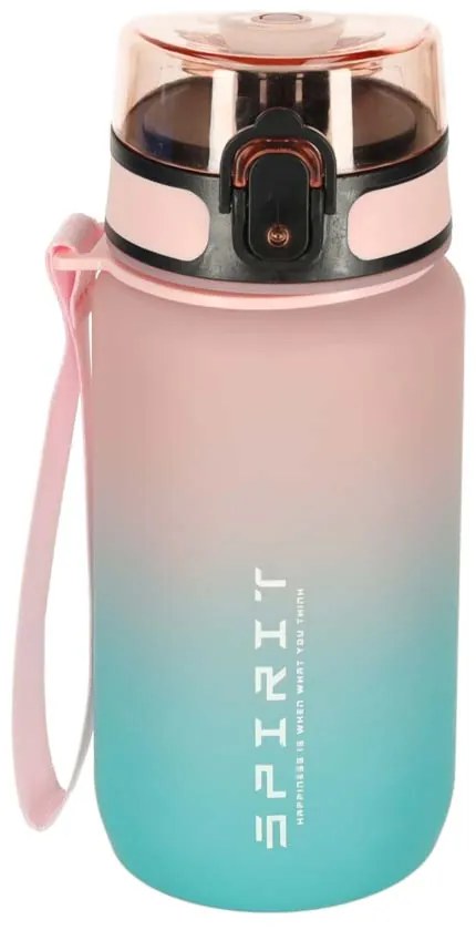 Creative Corner Láhev na vodu bidon s brčkem sportovní 600ml růžovo-modrá