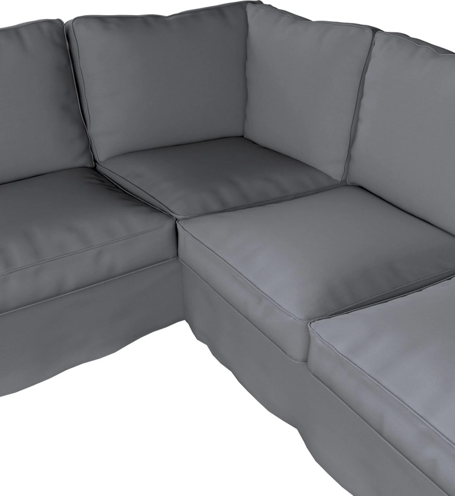 Potah na pohovku IKEA Ektorp rohová barva šedá