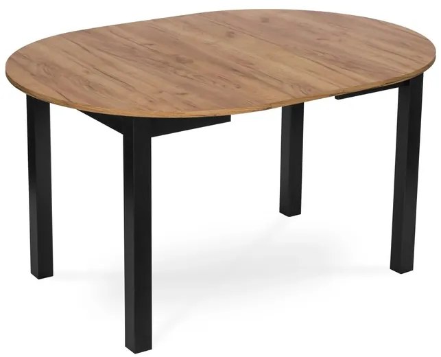 Rozkládací jídelní stůl Klara 102-142 cm MDF Dub craft černa