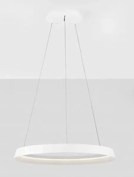 LED stmívatelný bílý designový lustr Ormi