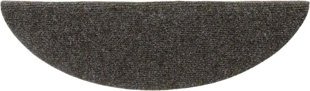 Schodové rohože samolepicí 20 ks 56 x 17 x 3 cm antracitové půlkulaté 3365675