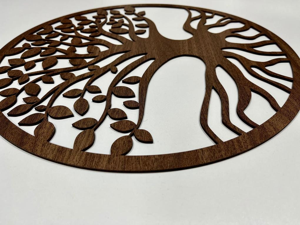 dřevo života Dřevěný strom na zeď ŽIVOT Barevný vzor: Bílá, Rozměry Ø: 40