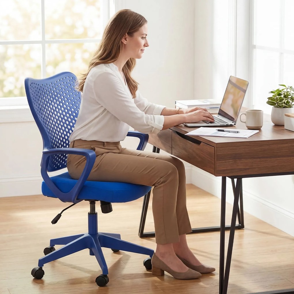 Costway Ergonomická kancelářská židle s prodyšnou síťovanou opěrkou a výškově