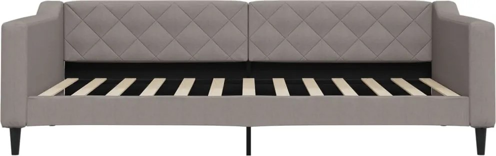 Válenda s přistýlkou taupe 100 x 200 cm textil 3197434