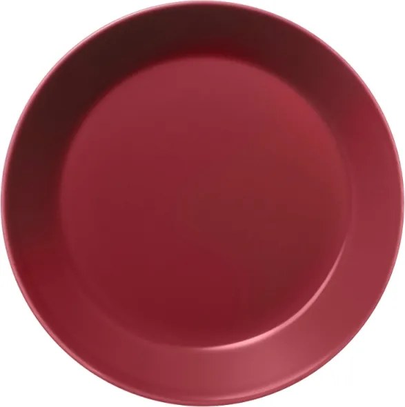 Talíř Teema 17cm, červený cherry