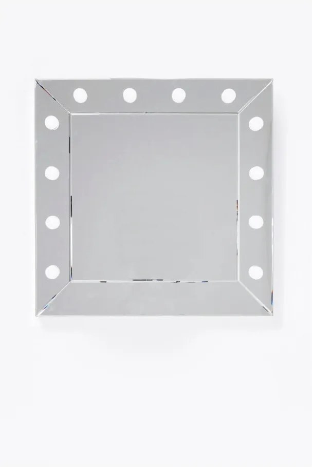 BonamiNástěnné zrcadlo s osvětlením Kare Design Make Up, 81 x 81 cm