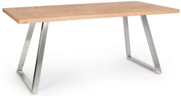 BIZZOTTO Jídelní stůl DUKAT 180x90 cm stříbrné nohy 0730327