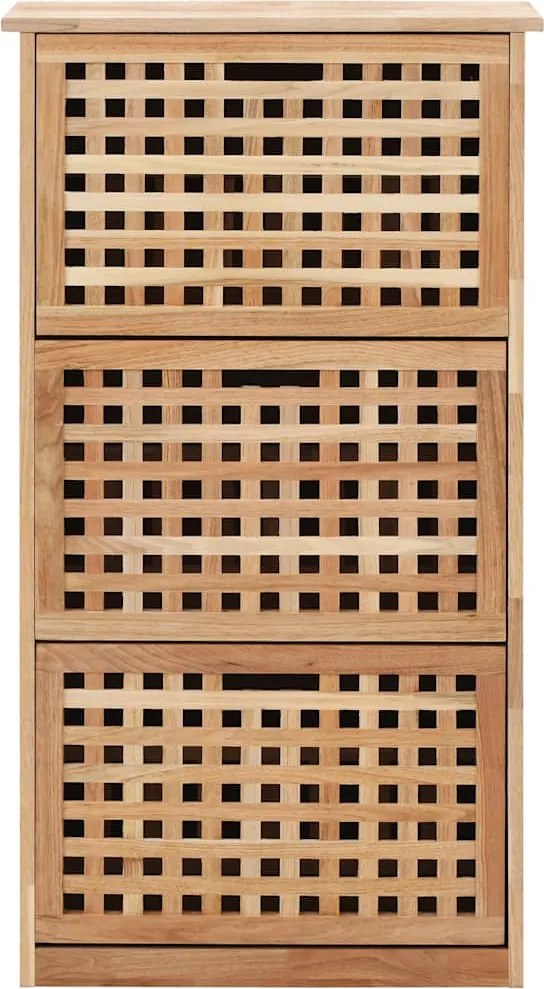 Botník 55 x 20 x 104 cm masivní ořechové dřevo 247600