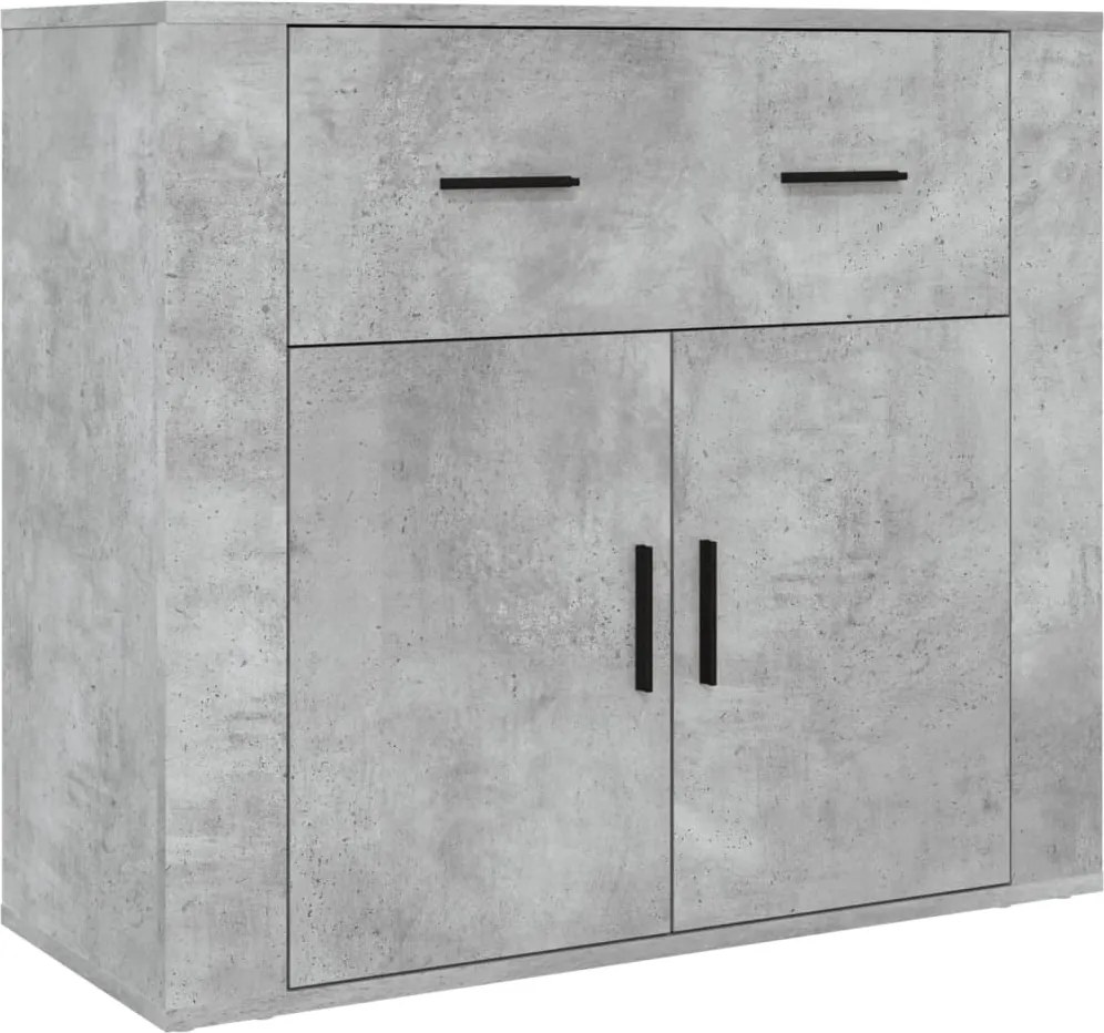 Skříň highboard betonově šedá kompozitní dřevo 3185379