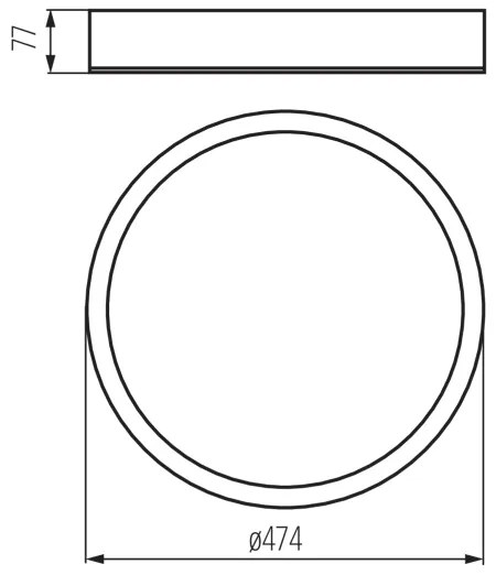 Kanlux 23122 - Stropní svítidlo JASMIN 3xE27/20W/230V pr. 47,5 cm wenge