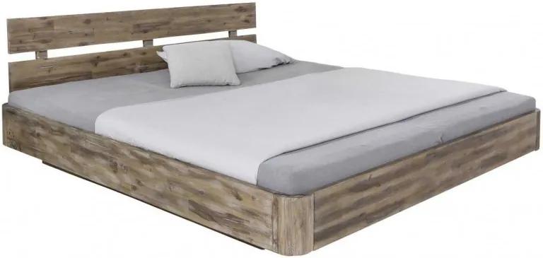Dřevěná postel z lakované akácie Darryl 180x200