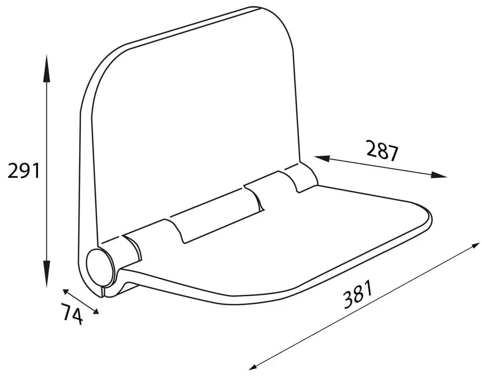 Sedátko do sprchy Aqualine Dino – Sapho
