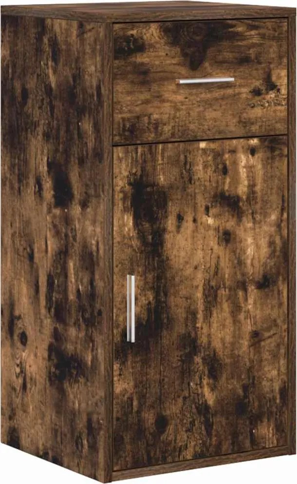 Rohový psací stůl se zásuvkou Kouřový dub 102 x 88 x 75 cm 3337277
