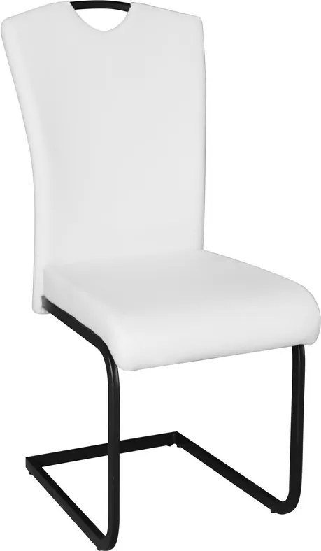 Casarredo Jídelní čalouněná židle TREVISO bílá/černá