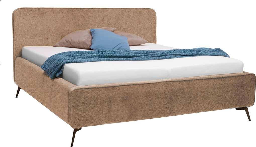 XXXLutz ČALOUNĚNÁ POSTEL, 180/200 cm, béžová Moderano - Manželské postele - 000504000109