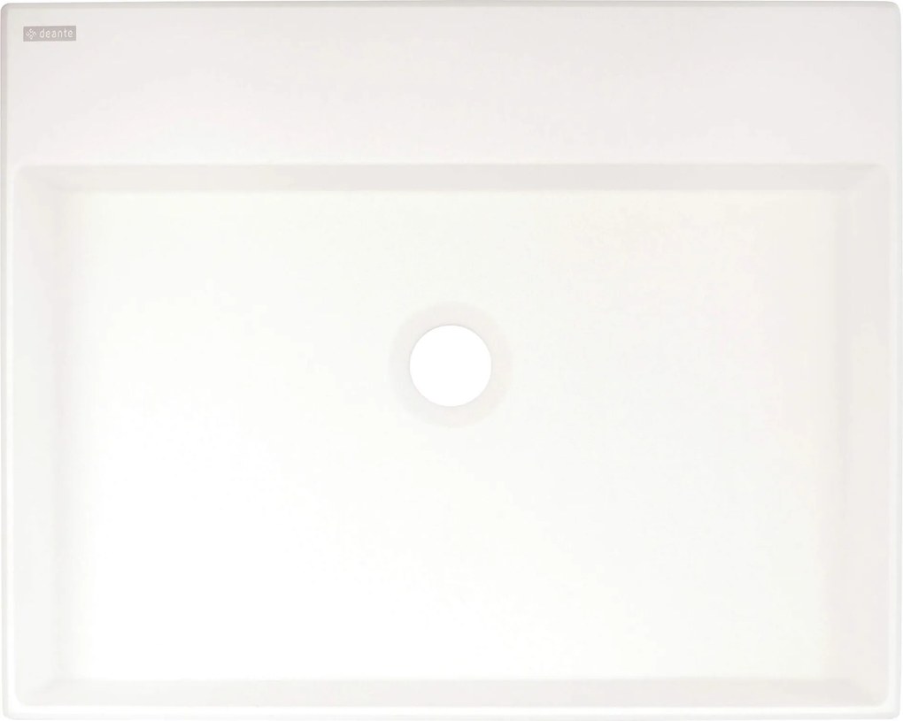 Deante Correo, granitové umyvadlo na desku 500x400x125 mm, bílá, DEA-CQR_AU5S