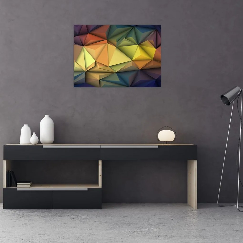 Obraz - Polygonální 3D abstrakce (70x50 cm)