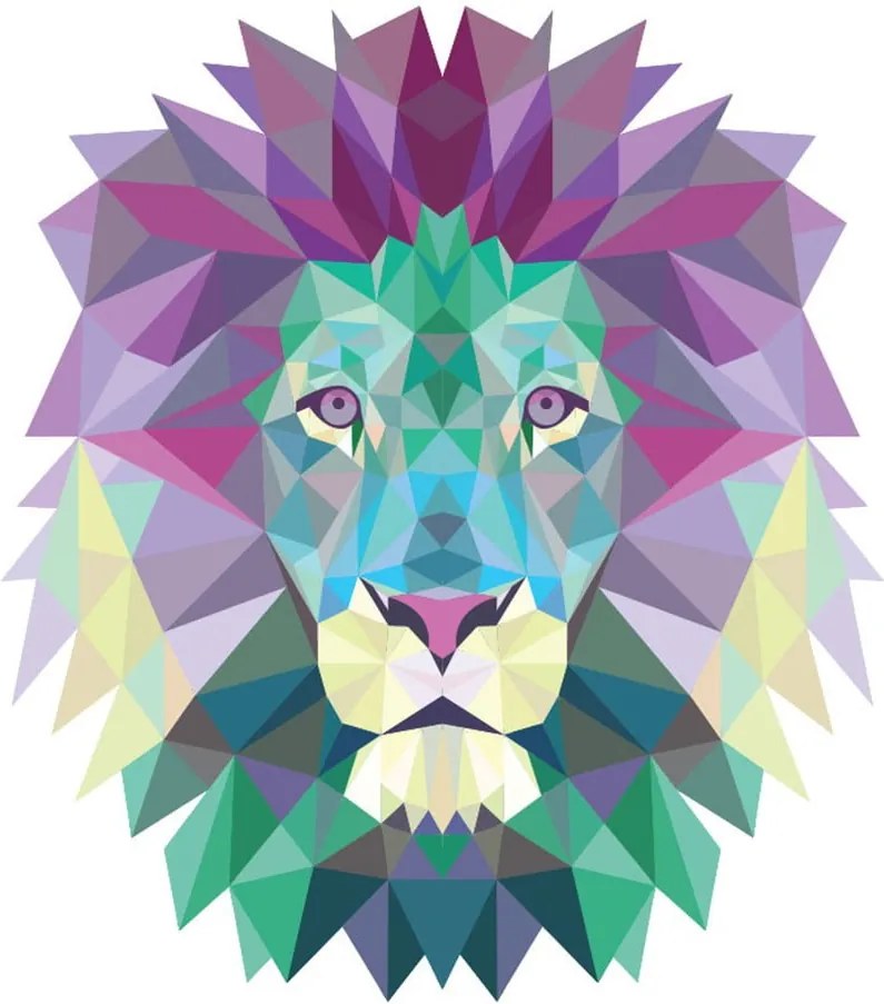 Samolepka Ambiance Origami Lion