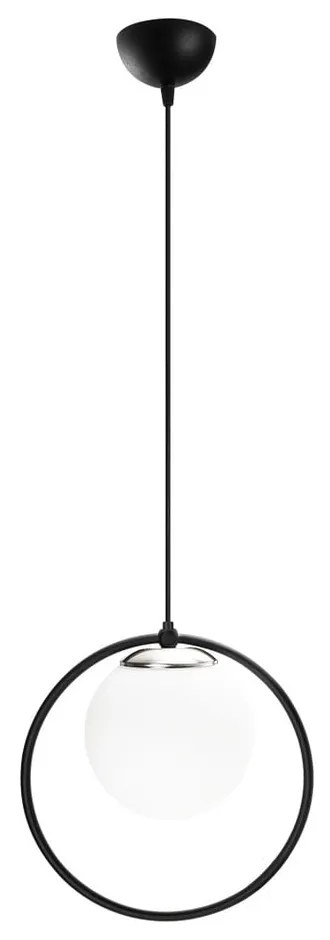 Černé kovové závěsné svítidlo Opviq lights Vivi