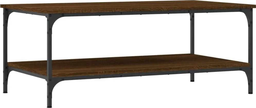 vidaXL Konferenční stolek 100 x 55 x 40 cm kompozitní dřevo [832837] Barva: hnědý dub