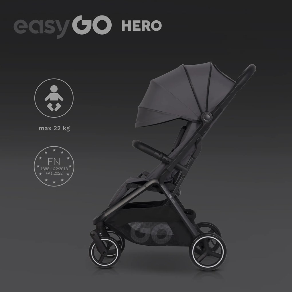 Sportovní kočárek EasyGo Hero Cloud Gray