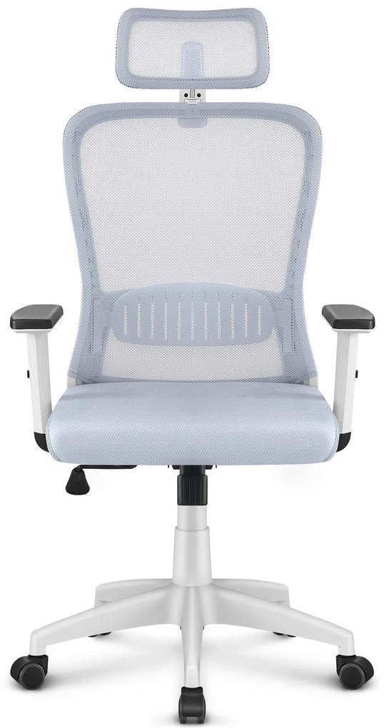 Ergonomická otočná kancelářská židle HC- 1022 GREY MESH