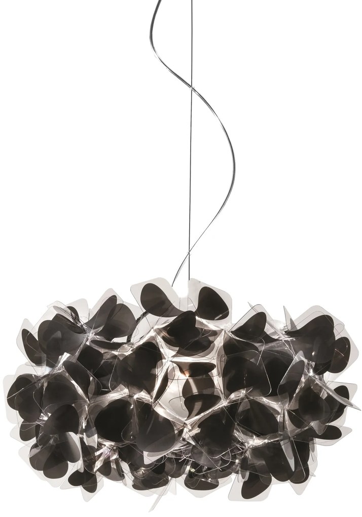 Slamp Clizia Mama Non Mama black, designové svítidlo s čirým kabelem, 2x12W E27, prům. 53cm