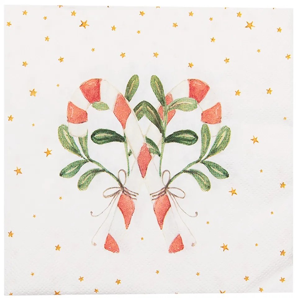 Papírové kapesníky s lízátky Happy Little Christmas - 33*33 cm (20ks)