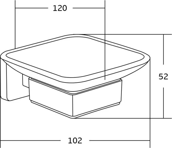 Mexen příslušenství, ASIS držák na mýdlo, chrom, 7017639-00