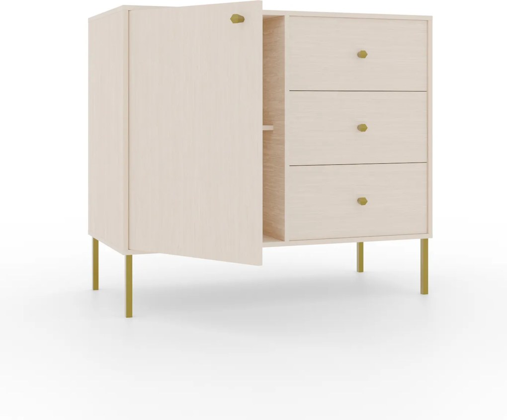 ADRK Furniture Komoda 1D 3S Tili ADRK-CHES-TIL-1D-3S-BS