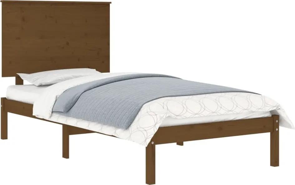vidaXL Rám postele masivní dřevo 75 x 190 cm Small Single [3104766] Barva: Přírodní