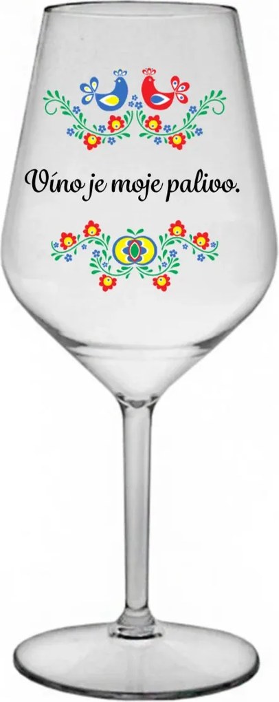 Personalizovaná nerozbitná sklenice s folklórním vzorem