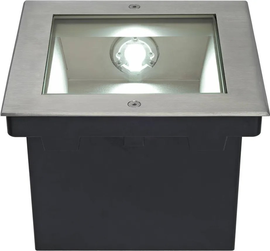 LA 229381 Podlahové vestavěné svítidlo DASAR LED SQUAREI, nerezová ocel 316, asymetrické, 34 W, 4000K, IP67 - BIG WHITE (SLV)