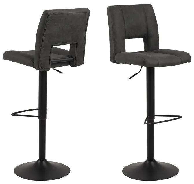 Designová barová židle Almonzo antracitová