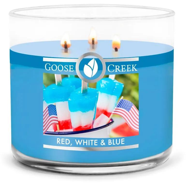 Goose Creek Candle svíčka Red, White & Blue, 411 g