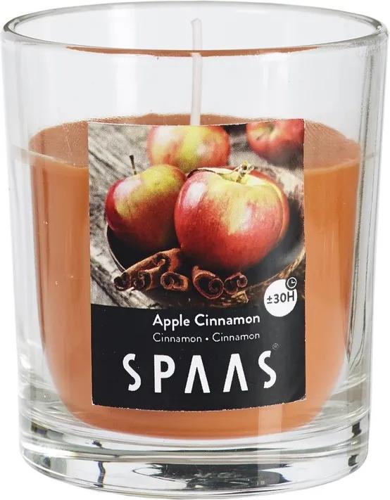 SPAAS Vonná svíčka ve skle Apple Cinnamon, 7 cm