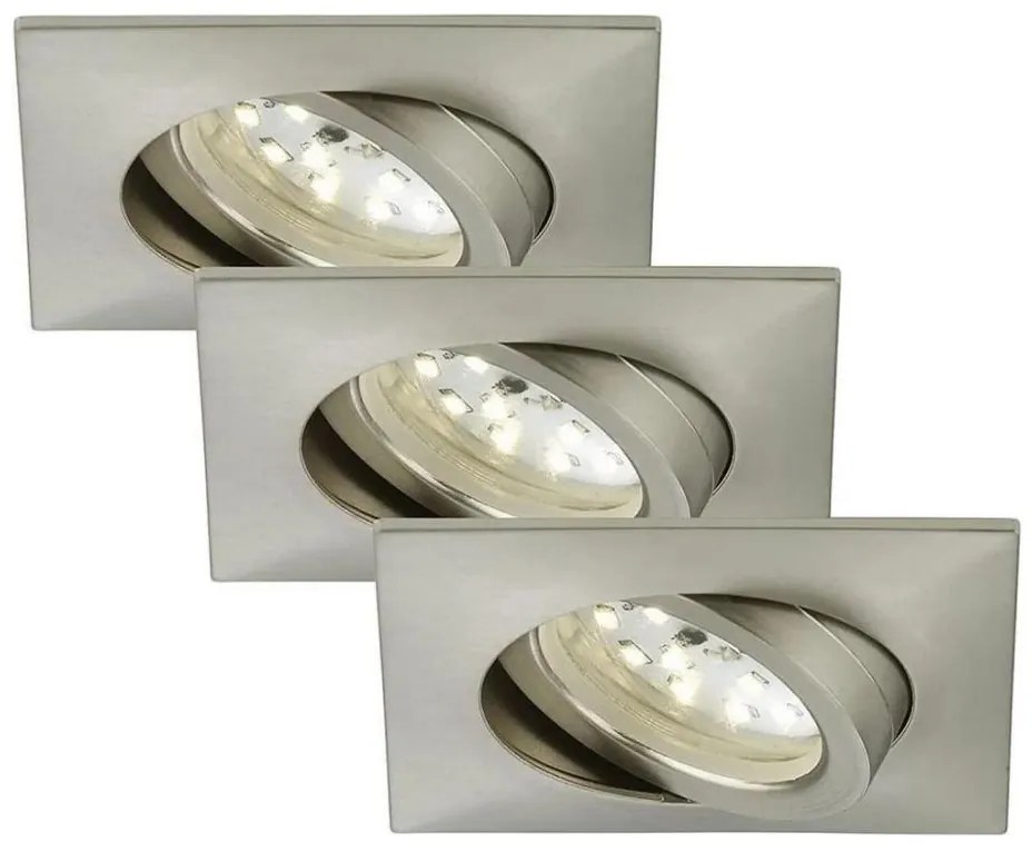 Briloner 7210-032 -SADA 3x LED Podhledové svítidlo ATTACH LED/5W/230V IP23 chrom