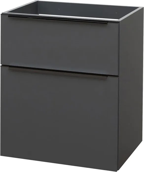 Mereo Mereo, Mailo, koupelnová skříňka 61 cm, bílá, dub, antracit, CN530SB