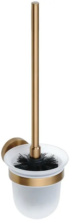 Sapho Sapho, X-ROUND COPPER WC kartáč závěsný, mléčné sklo, měď mat, XR303PG