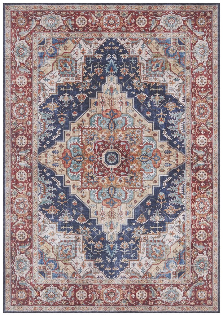 Hanse Home, Kusový koberec Asmar 104017 Indigo/Blue, 200x290, modrá, obývací pokoj