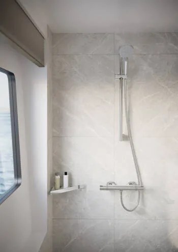 Hansgrohe Vernis Blend, sprchová sada Vario EcoSmart se sprchovou tyčí Crometta 65 cm, chromová, HAN-26279000