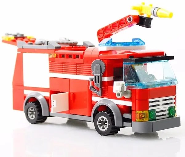 Blocki stavebnice Hasičské auto typ LEGO 206 dílů
