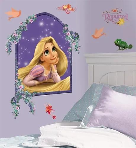 RoomMates, Samolepka Rapunzel, velikost okna cca 44 cm x 59 cm  , Samolepící dekorace a obrázky