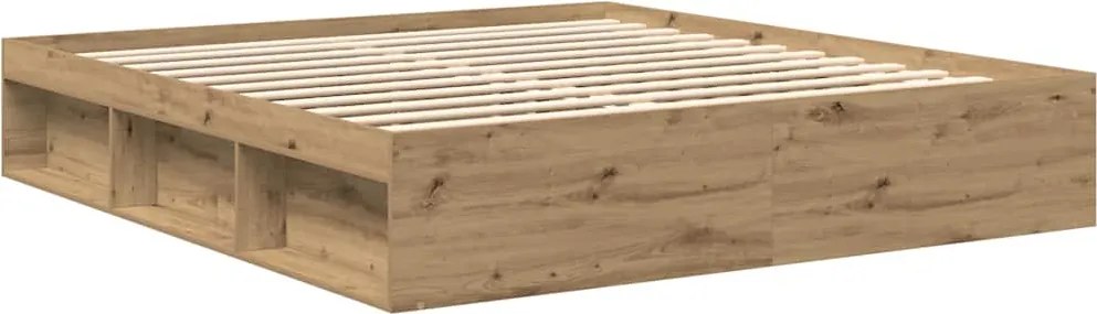 Rám postele bez matrace Řemeslnický dub Dřevěné konstrukce 3328870