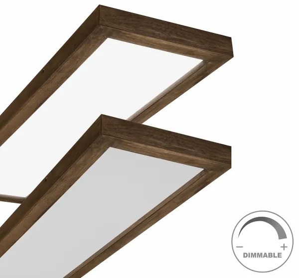 Brilagi-LED Stmívatelné svítidlo WOODY FRAME LED/50W/230V dub 120x30 cm IP44 +DO