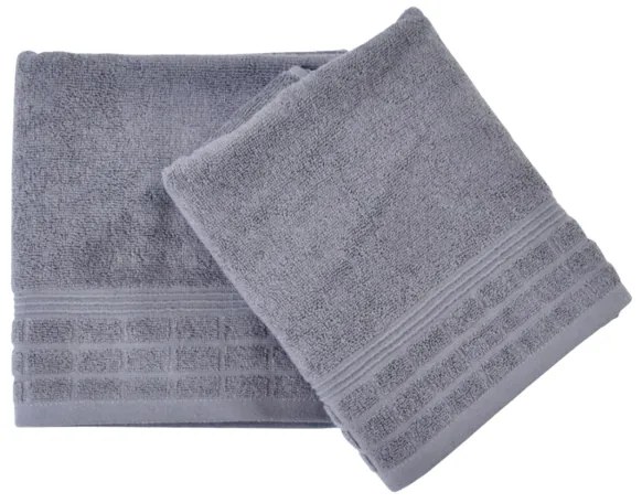 Praktik Ručník a osuška RINGO 450 g/m2  Osuška RINGO 70x140 cm šedá