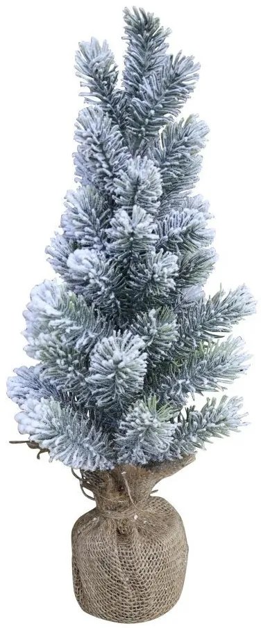 Zasněžený vánoční stromek jedle v jutě Fleur Fir Snow - 45cm