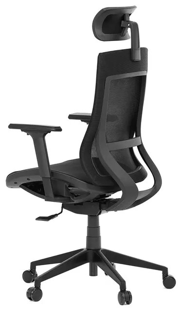 Ergonomická kancelářská židle MERADI - černá síťovina Barva: černá