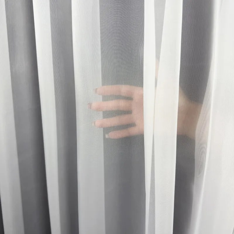 Voálová záclona s olůvkem Pure Ambiente bílá metraž Ervi 7241